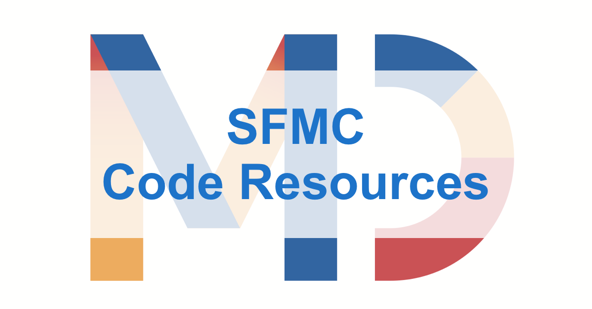 SFMC Code Resource | Mateusz Dąbrowski